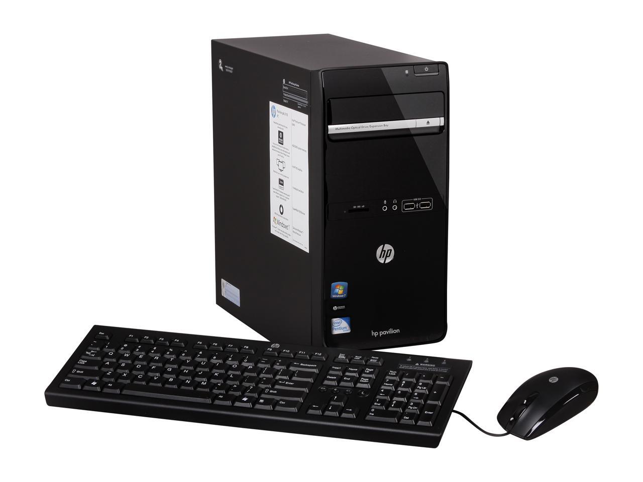 HP Desktop PC Pavilion p6-2110 (H2L68AA#ABA) Intel Pentium G640 4GB ...
