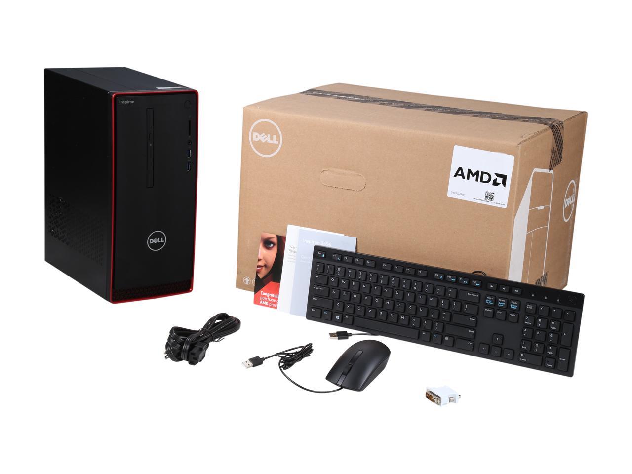 DELL Desktop Computer Inspiron i3656-8022RED FX-8000 Series FX-8800P (2 ...