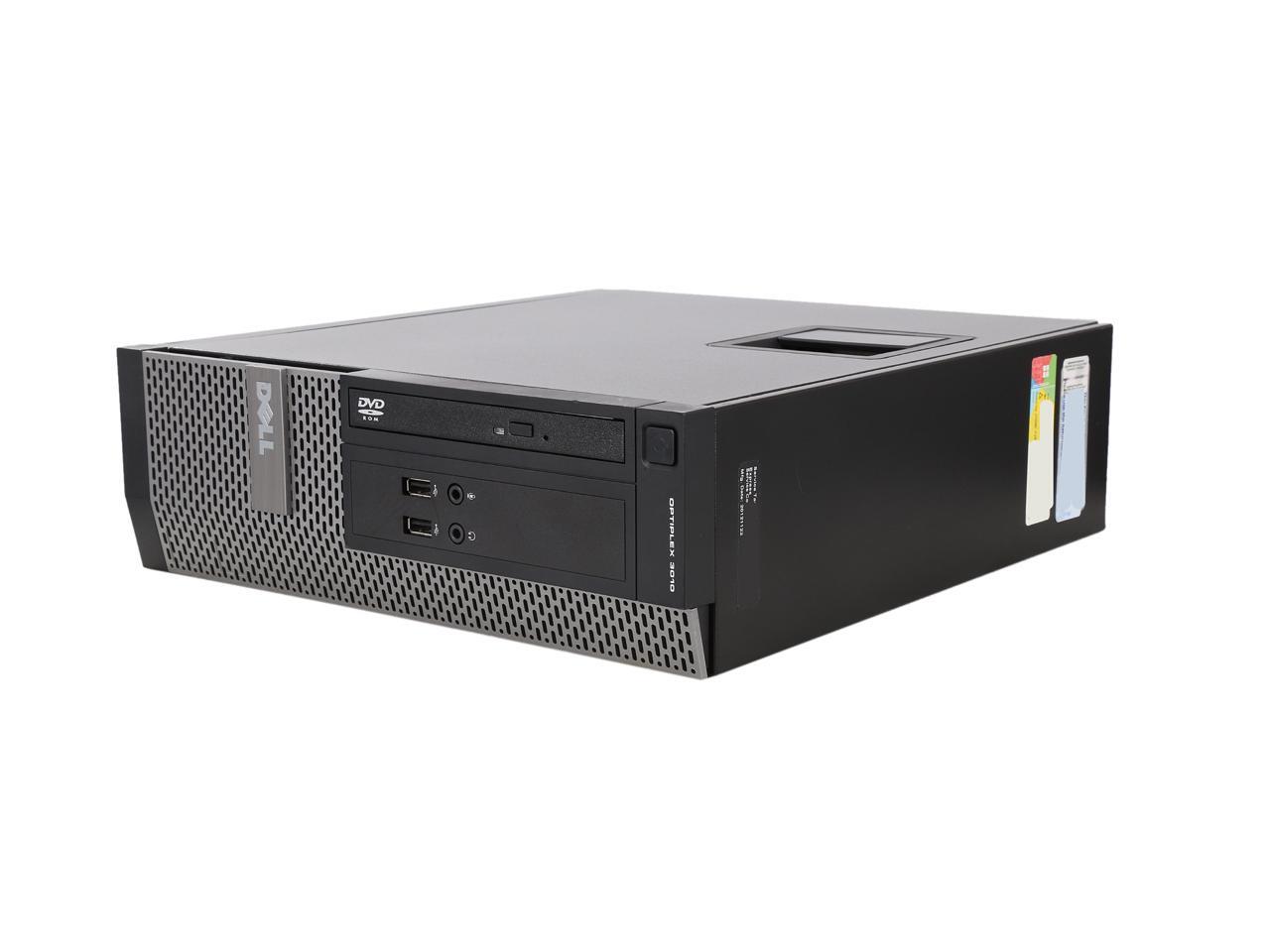 Refurbished: DELL Desktop Computer 3010 Intel Core i3-3220 4 GB 250GB HDD Windows 10 Pro ...