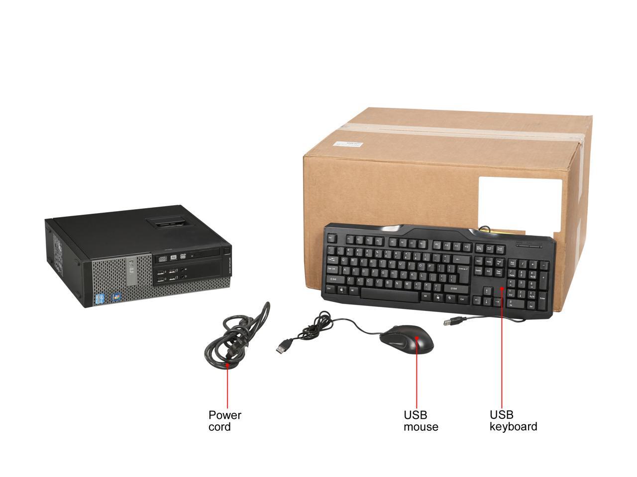 Open Box: DELL Desktop Computer 9010 3.2GHz 4 GB 250GB HDD Windows 10 ...