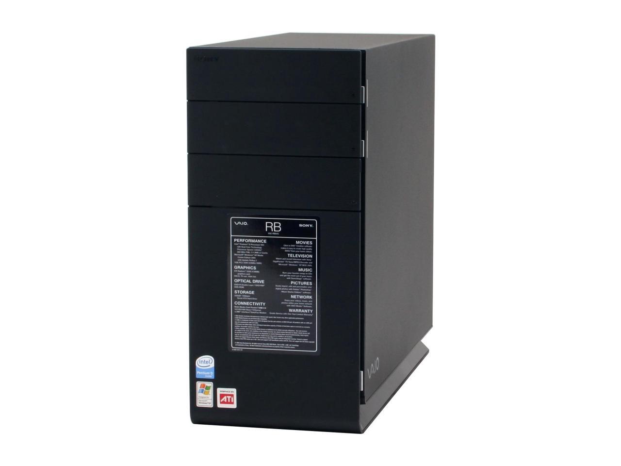 Open Box: Sony Desktop PC VAIO VGC-RB64G Intel Pentium D 920 1GB DDR2 ...