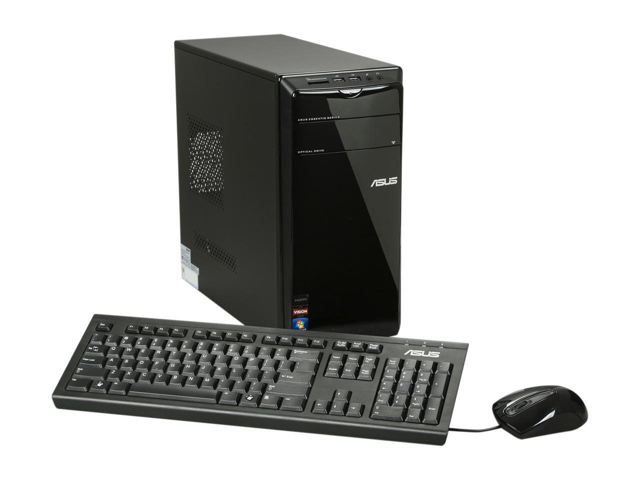 ASUS Desktop PC CM1740-US-2AB AMD A8-3800 8GB DDR3 2TB HDD AMD Radeon ...