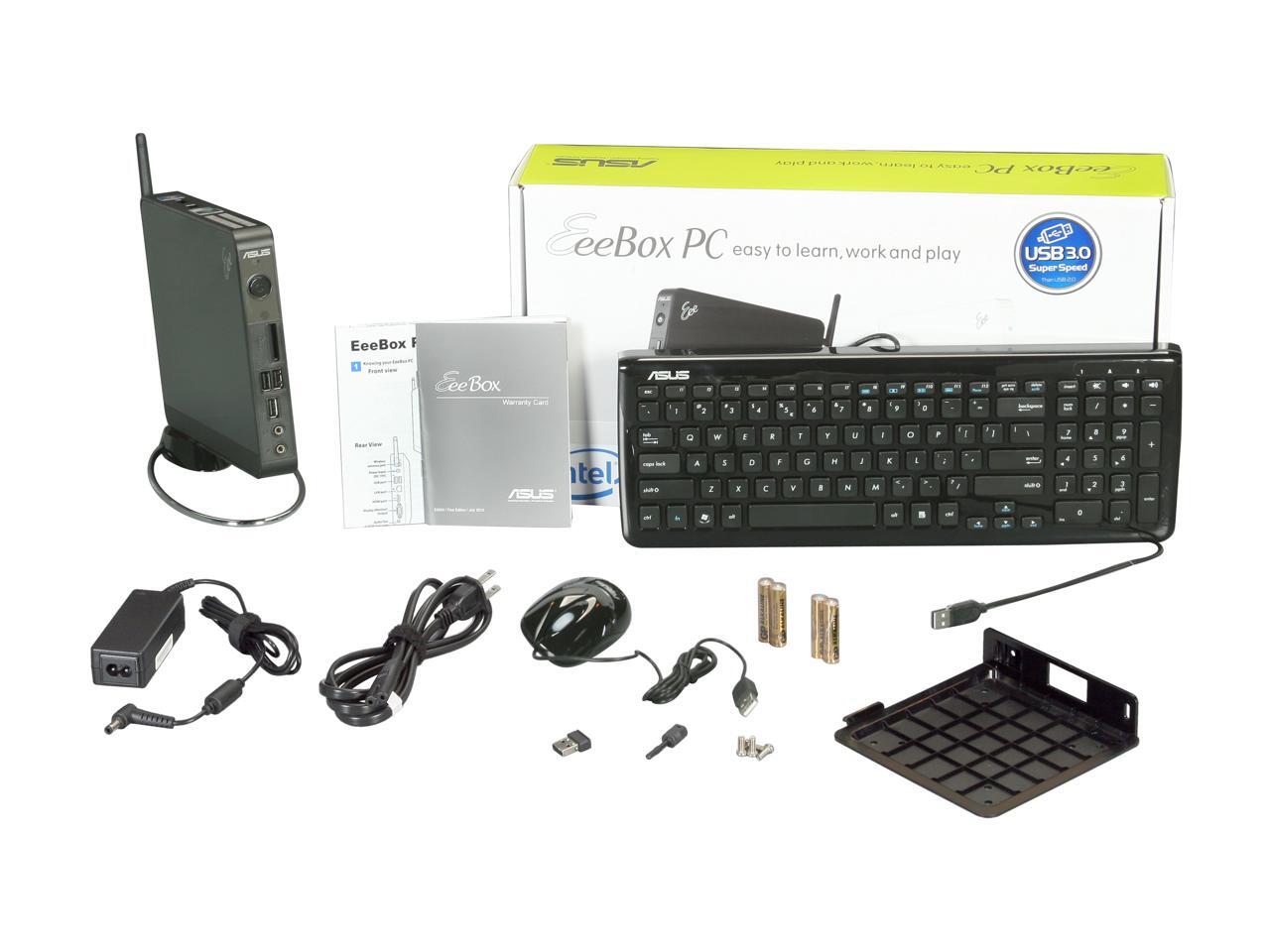 ASUS Nettop Eee Box EB1012P-B015G Intel Atom D510 (1.66GHz) 2GB DDR2 ...