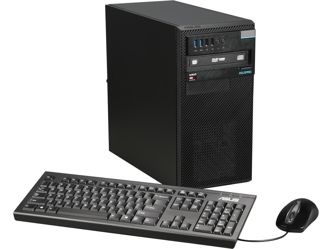 ASUS Desktop PC D415MT-A8760B006F AMD A8-7600 4GB DDR3 500GB HDD ...