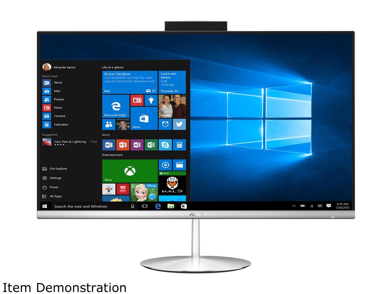 ASUS All-in-One Computer ZN242GD-DS751T Intel Core i7-8750H 8GB DDR4 ...