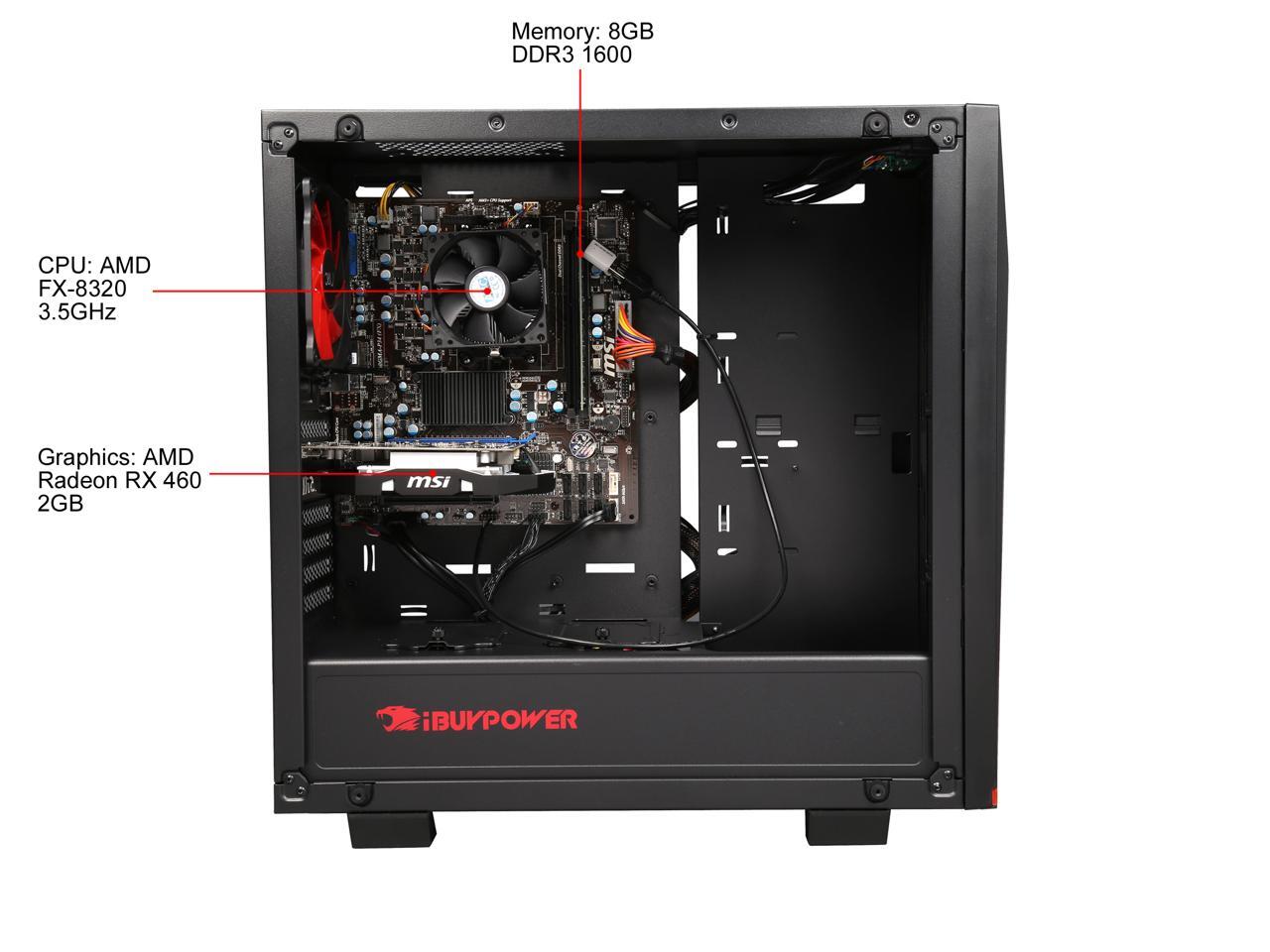 iBUYPOWER Desktop Computer NE460FS AMD FX-Series FX-8320 8GB DDR3 1TB ...