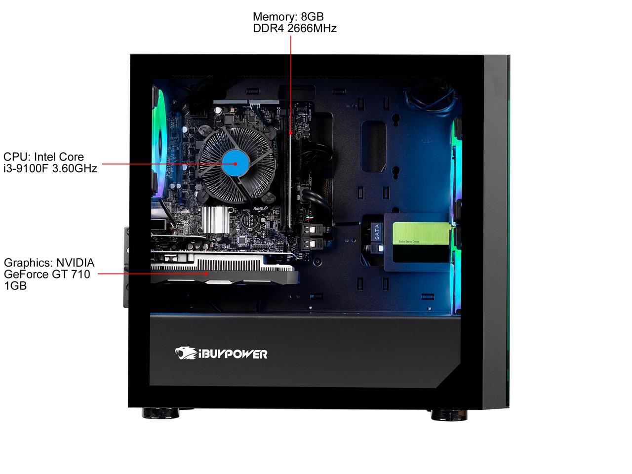 iBUYPOWER Desktop Computer Intel Core i3 9100F - Newegg.com