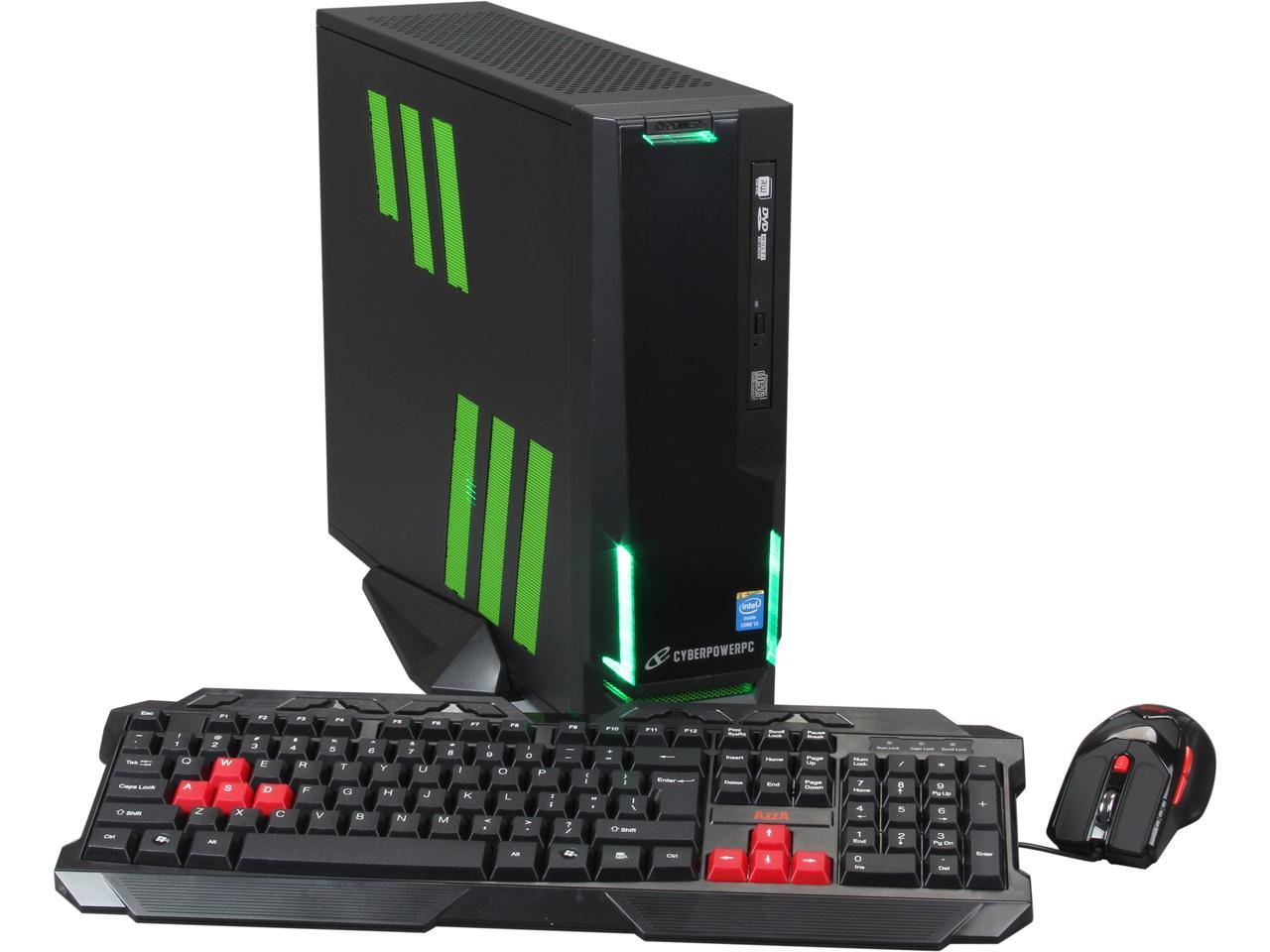CyberpowerPC Desktop PC Zeus Mini H100 ZMH100 Intel Core i3-4330 8GB ...