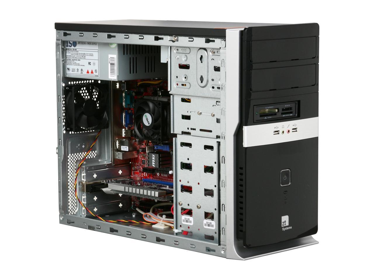 ZT Desktop PC Affinity 7343Ma AMD Phenom II X4 925 4GB DDR2 500GB HDD ...