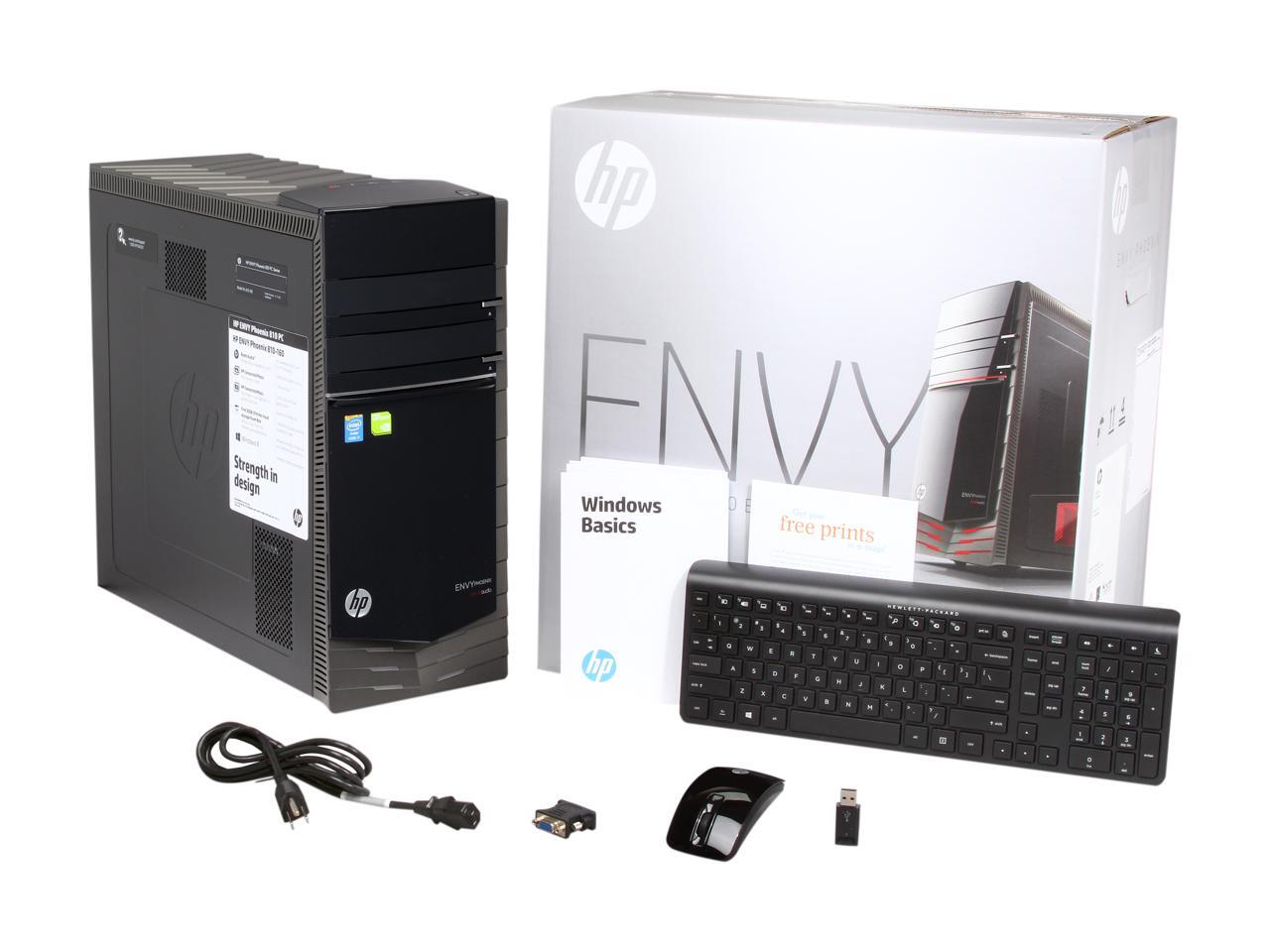 HP Desktop PC ENVY Phoenix 810-160 (F3D90AA#ABA) Intel Core i7-4770 ...