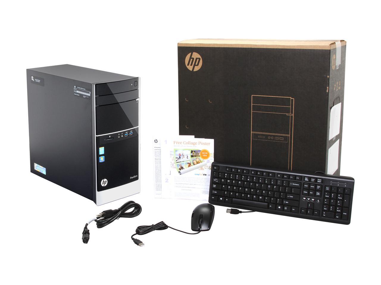 HP Desktop PC Pavilion 500-281 (F3E14AA#ABA) Intel Core i3-4130 4GB ...