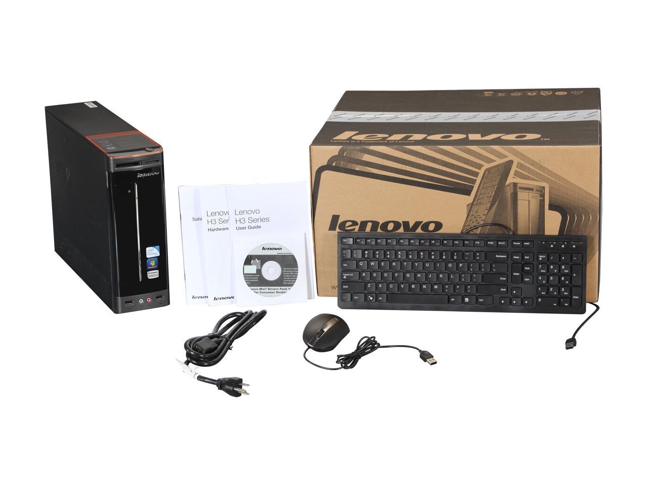 Lenovo Desktop PC H330 (77805RU) Intel Pentium G630 4GB DDR3 1TB HDD Windows 7 Home Premium 64 ...