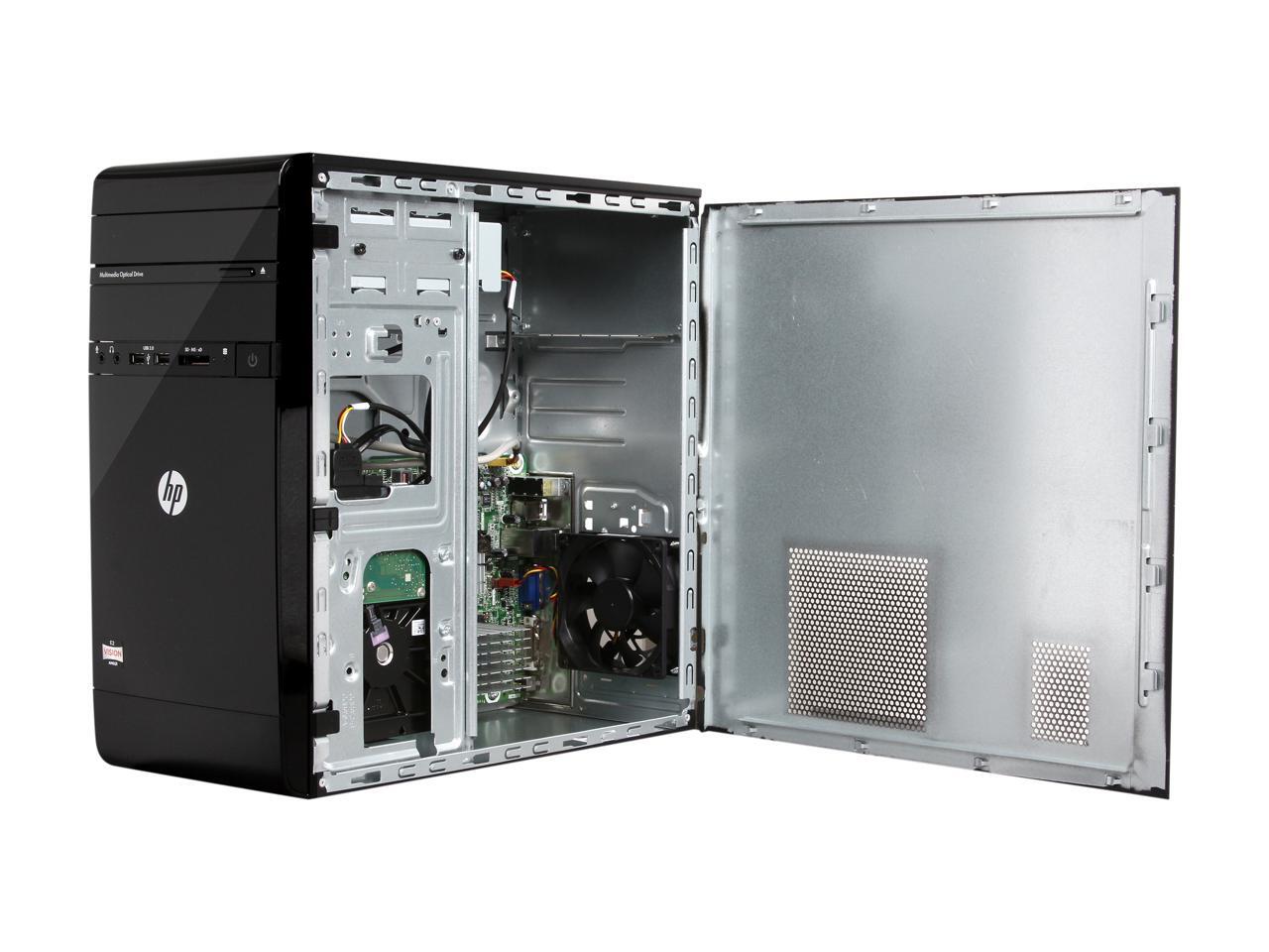 HP Desktop PC Pavilion P2-1310 (H3Y72AA#ABA) AMD E2-1800 4GB DDR3 500GB ...