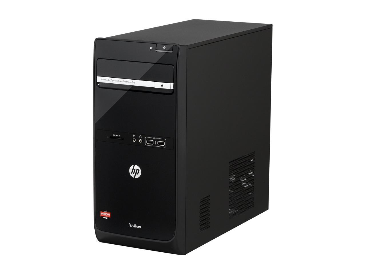 HP Desktop PC Pavilion P6-2310 (H3Y76AA#ABL) AMD A4-3420 6GB DDR3 500GB ...