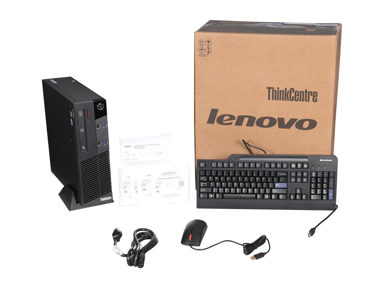 Lenovo ThinkCentre Small Form Factor (10A8000WUS) Desktop Computer ...