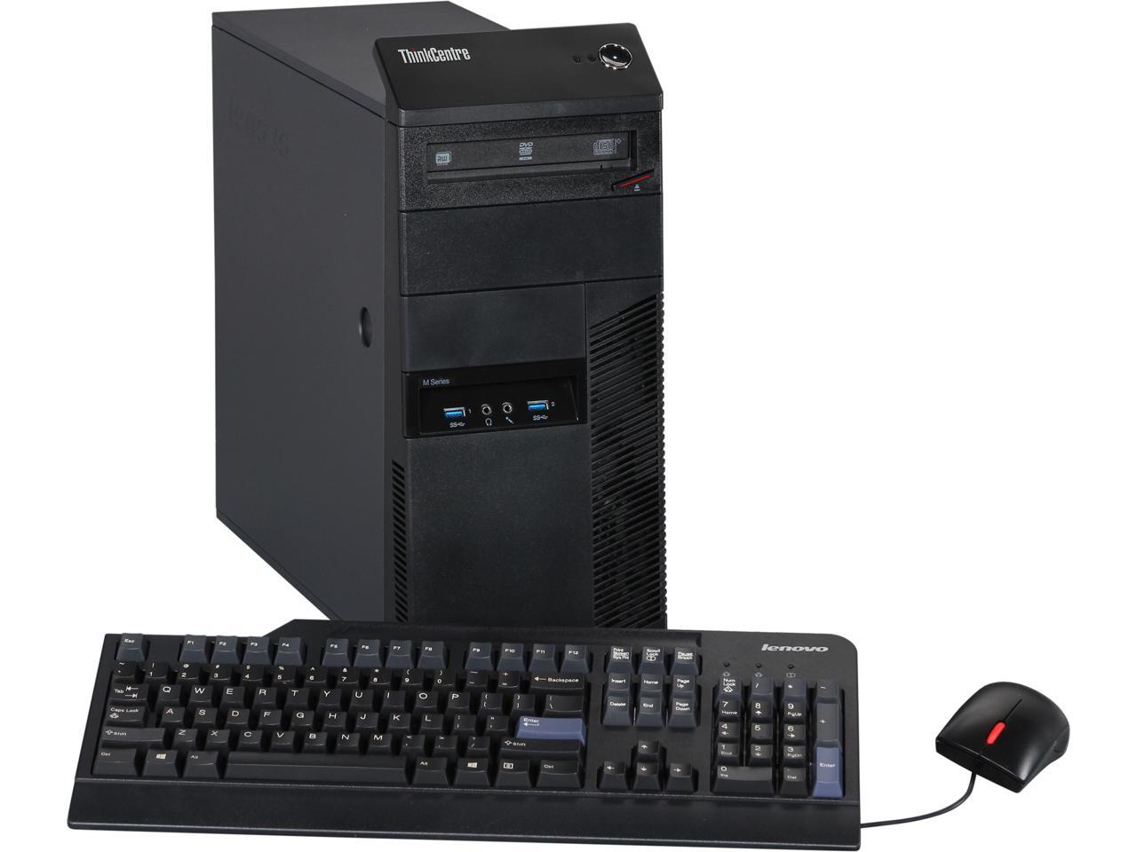 ThinkCentre Desktop PC M83 10AL000GUS Intel Core i7-4770 4GB DDR3 1TB ...