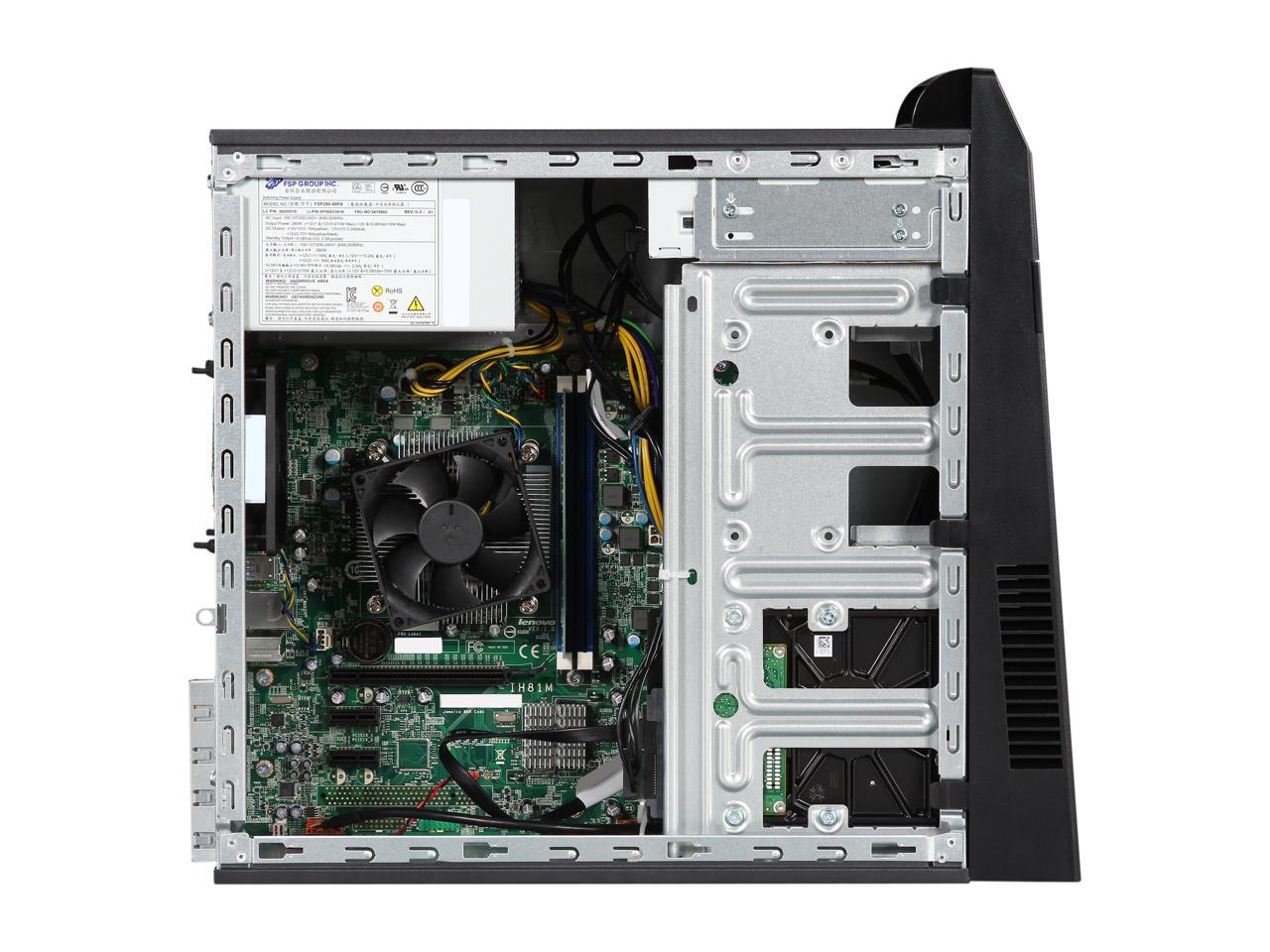 Lenovo Desktop PC ThinkCentre M73 (10B00006US) Intel Core i3-4130 4GB DDR3 500GB HDD Windows 7 ...