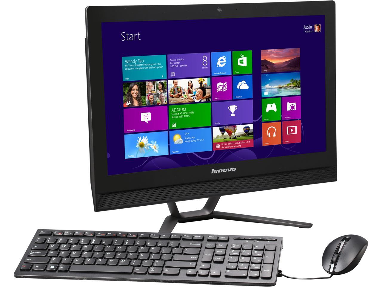 Lenovo All-in-One PC C40 (F0B5000HUS) AMD A6-6310 8GB DDR3 1TB HDD 21.5 ...