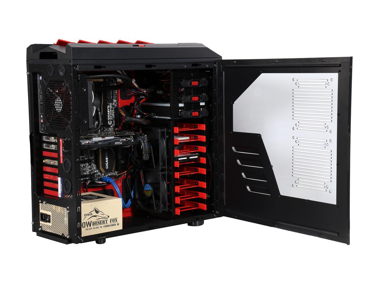 CybertronPC Gaming PC Minotaur II (Red) Intel Core i7-5820K 16GB DDR4 ...