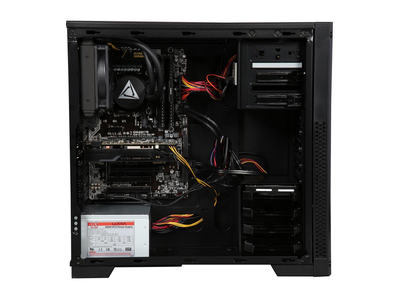 CybertronPC Desktop Computer Steel-9600 Intel Core i7 6th Gen 6700K (4 ...