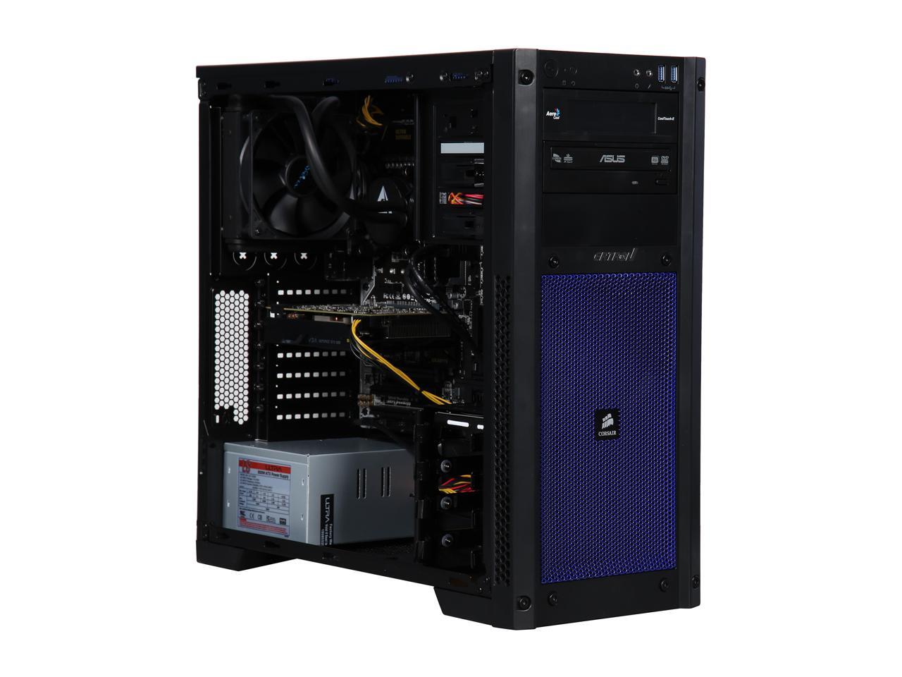 CybertronPC Desktop Computer Steel-9600 Intel Core i7 6th Gen 6700K (4 ...