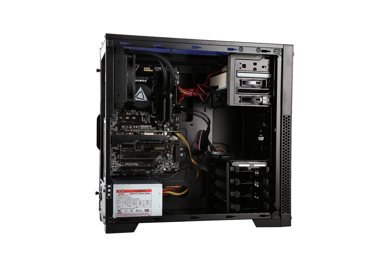 CybertronPC Desktop Computer Steel-9600 Intel Core i7 6th Gen 6700K (4 ...