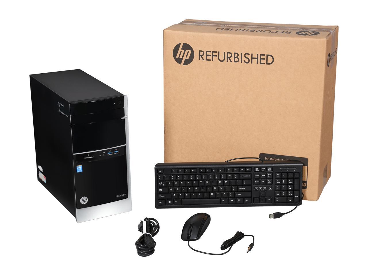 Refurbished: HP Desktop PC Pavilion 500-267c Intel Core i3-4130 8GB ...
