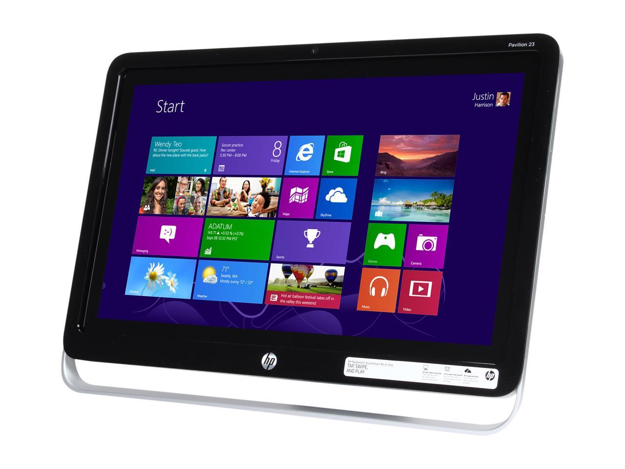 HP All-in-One PC Pavilion 23-h150 AMD A10-6700T 8GB DDR3 1TB HDD AMD ...