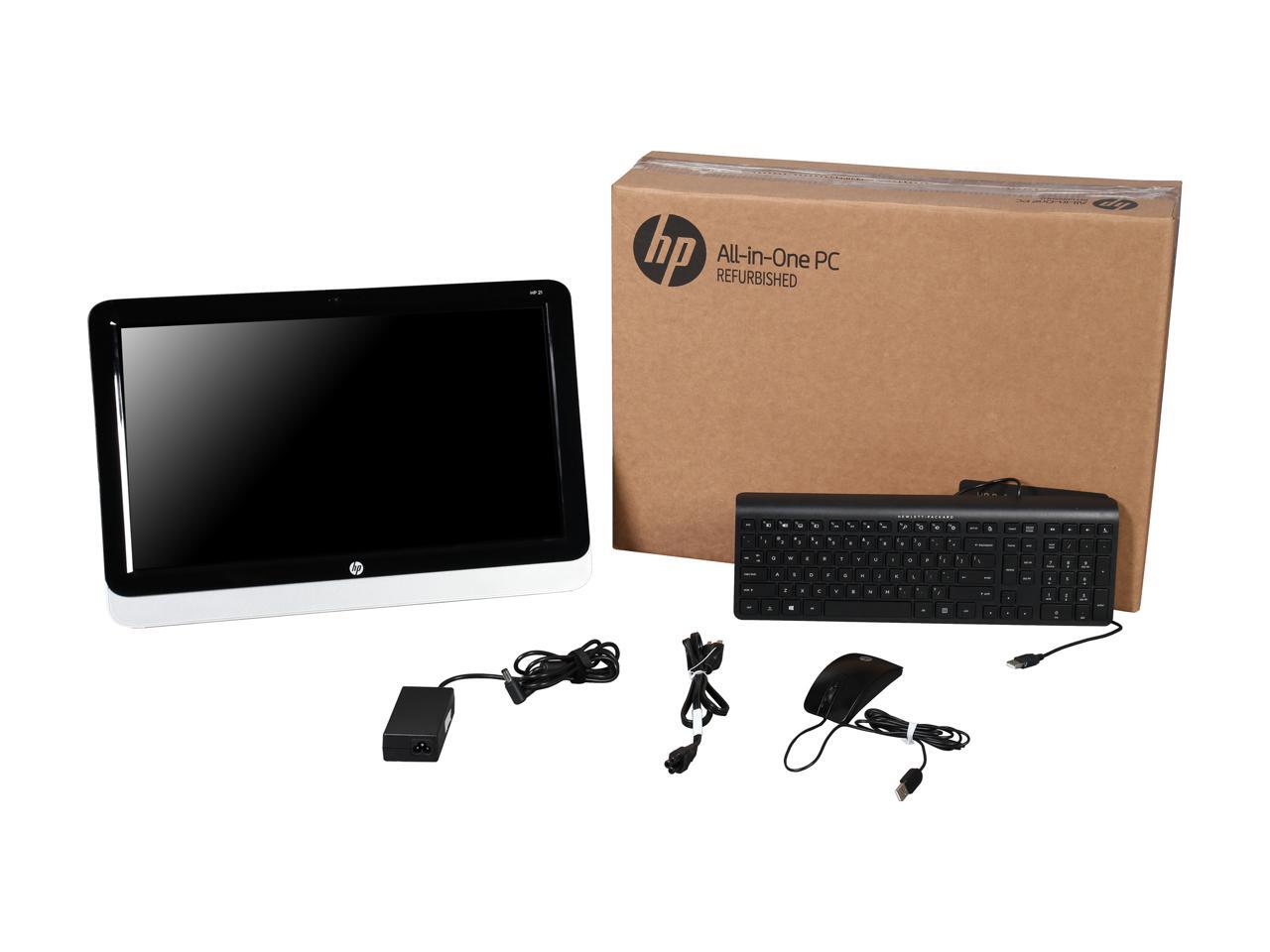 Refurbished: HP All-in-One Computer 21-2014 AMD A4-6210 4 GB 500GB HDD ...