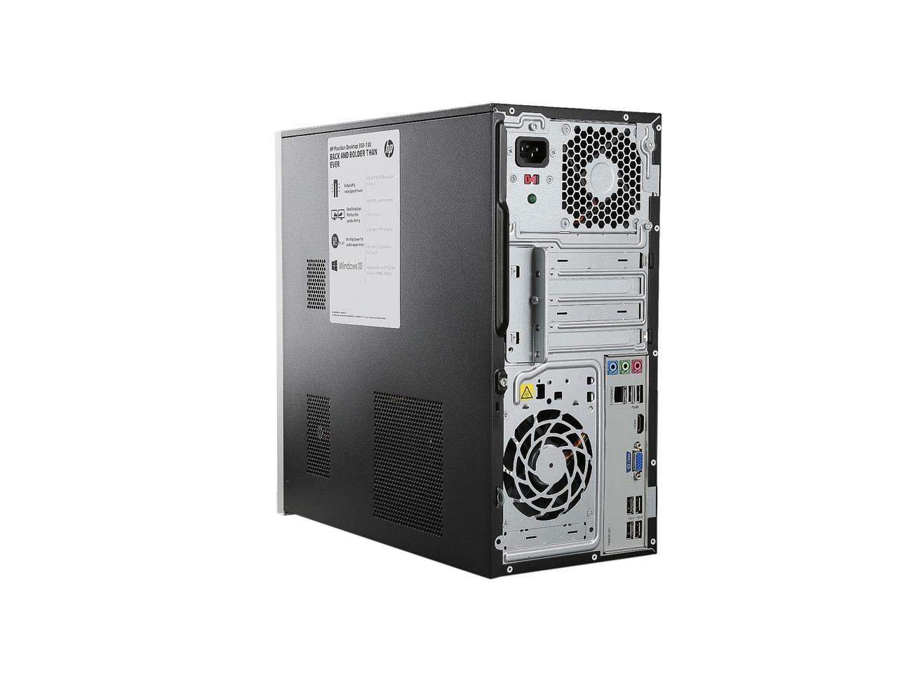 HP Desktop Computer Pavilion 550-130 AMD A10-8750 8GB DDR3 1TB HDD ...