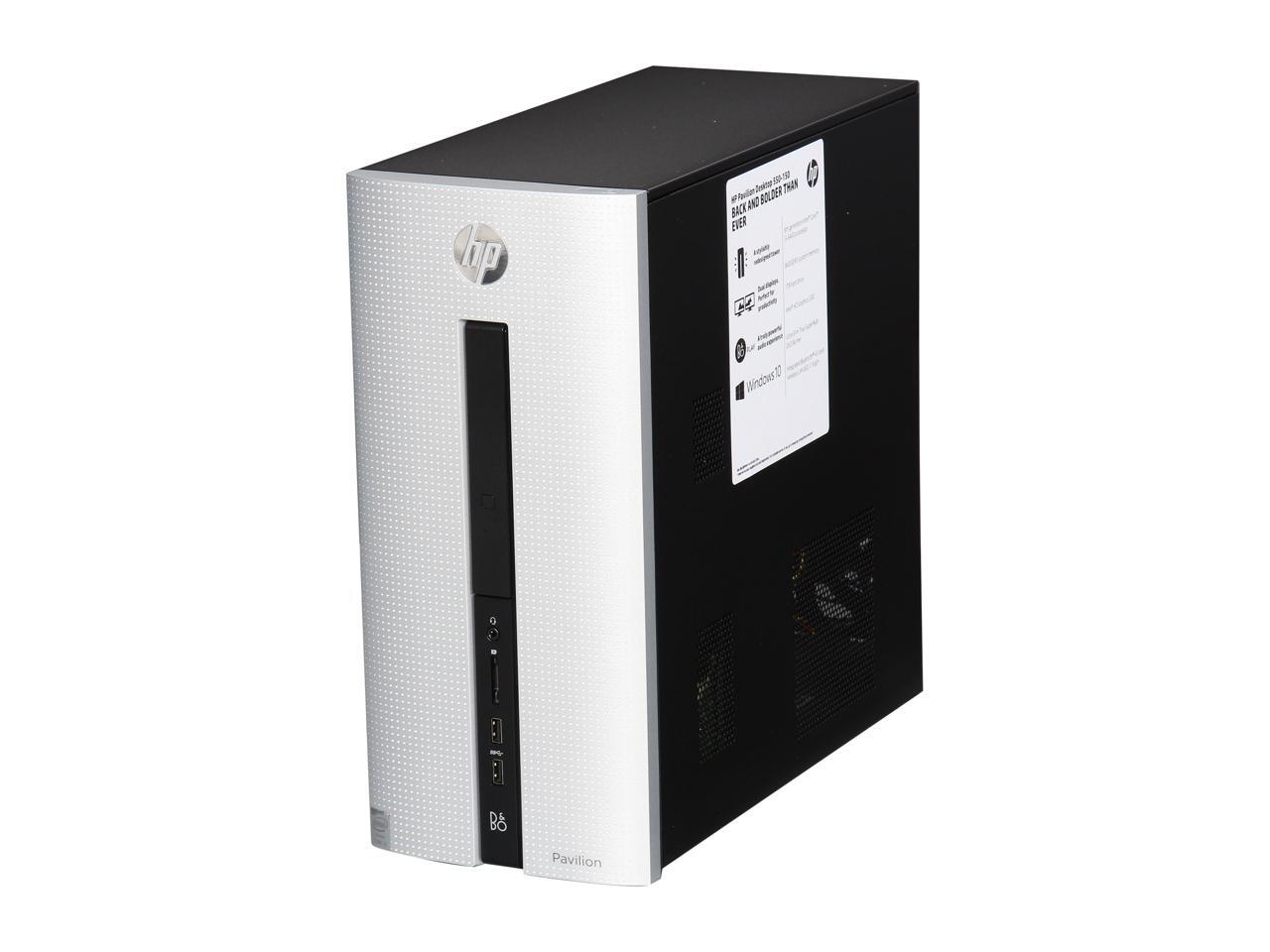 HP Desktop Computer Pavilion 550-150 Intel Core i5-6400 8GB DDR3 1TB ...