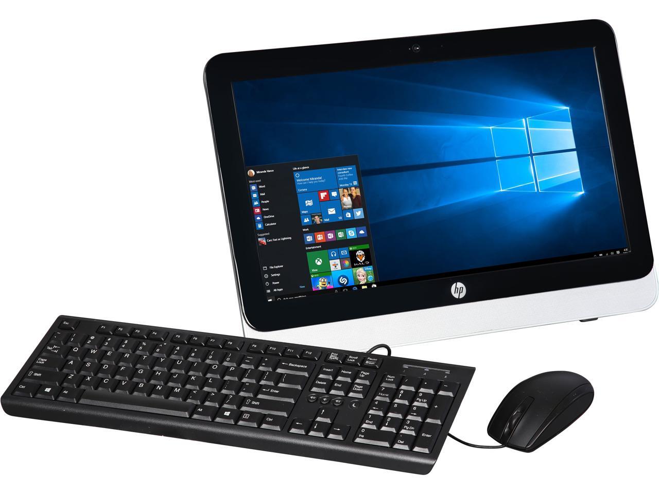 Refurbished: HP All-in-One Computer 19-2114 AMD E1-Series E1-2500 4GB ...