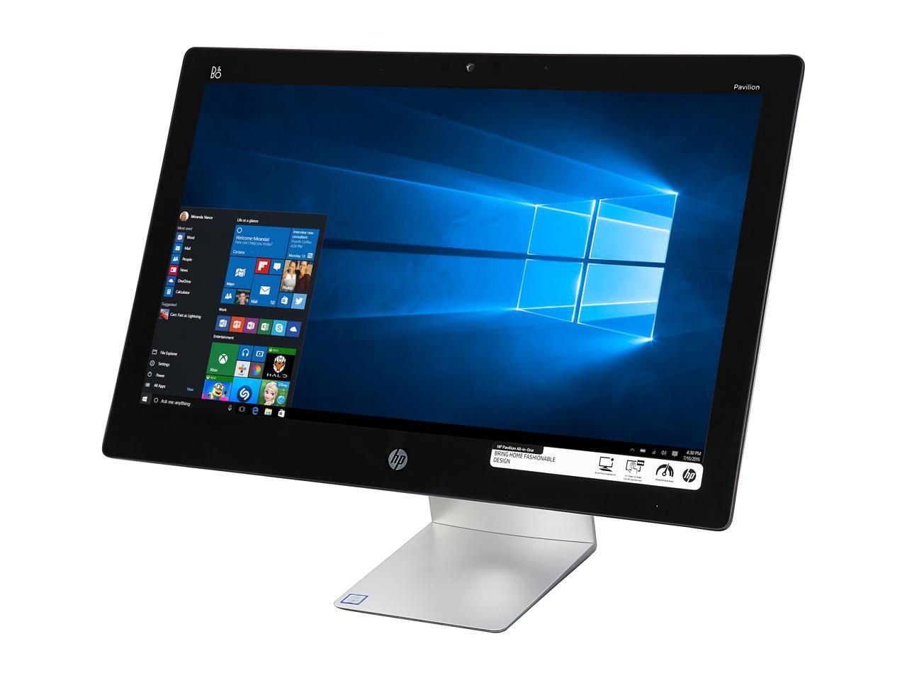 HP All-in-One Computer Pavilion 23-q220 Intel Core i3-6100T 4 GB DDR3L ...