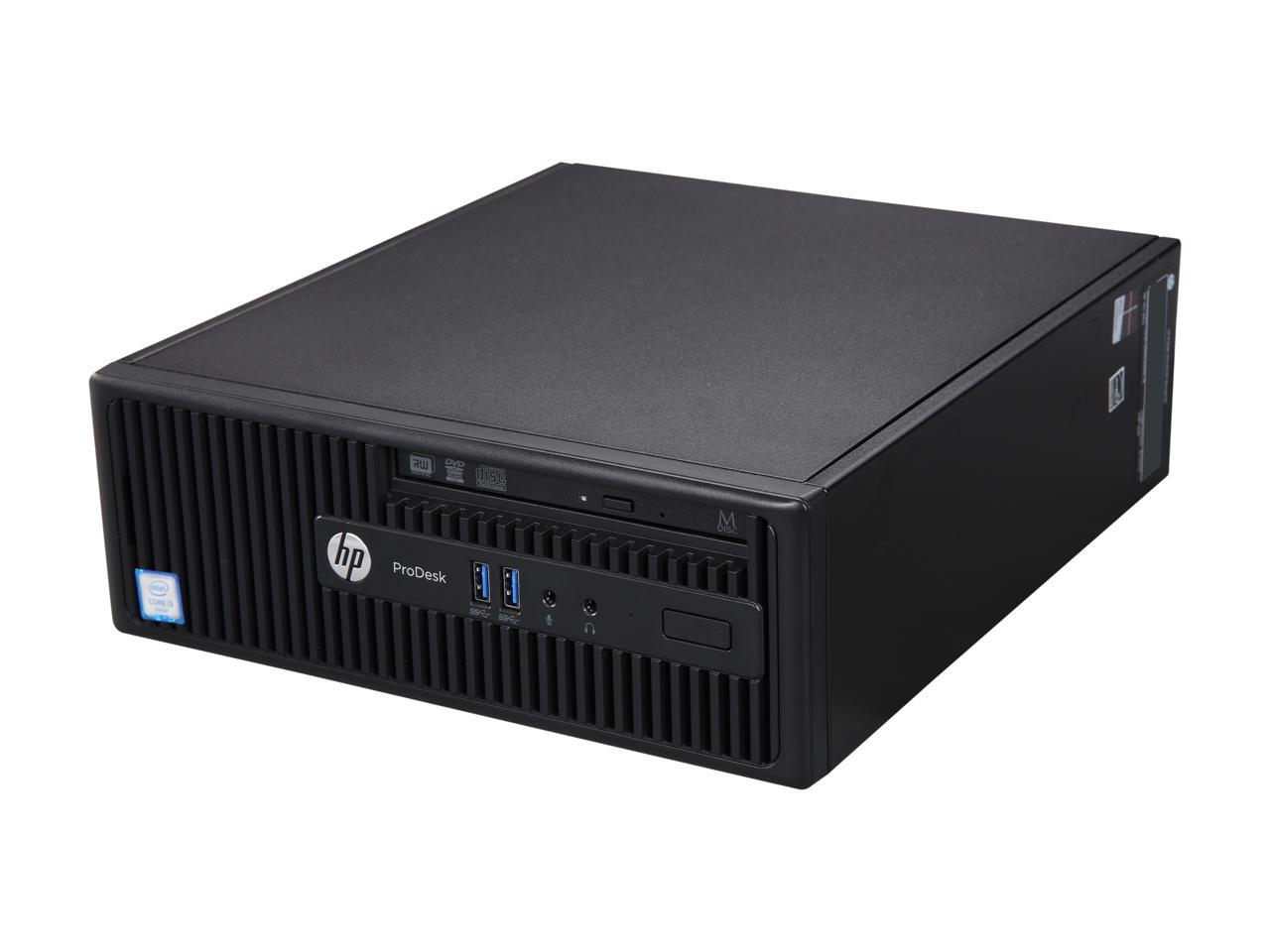 HP Desktop Computer ProDesk 400 G3 (W5X52UT#ABA) Intel Core i3-6100 4GB ...