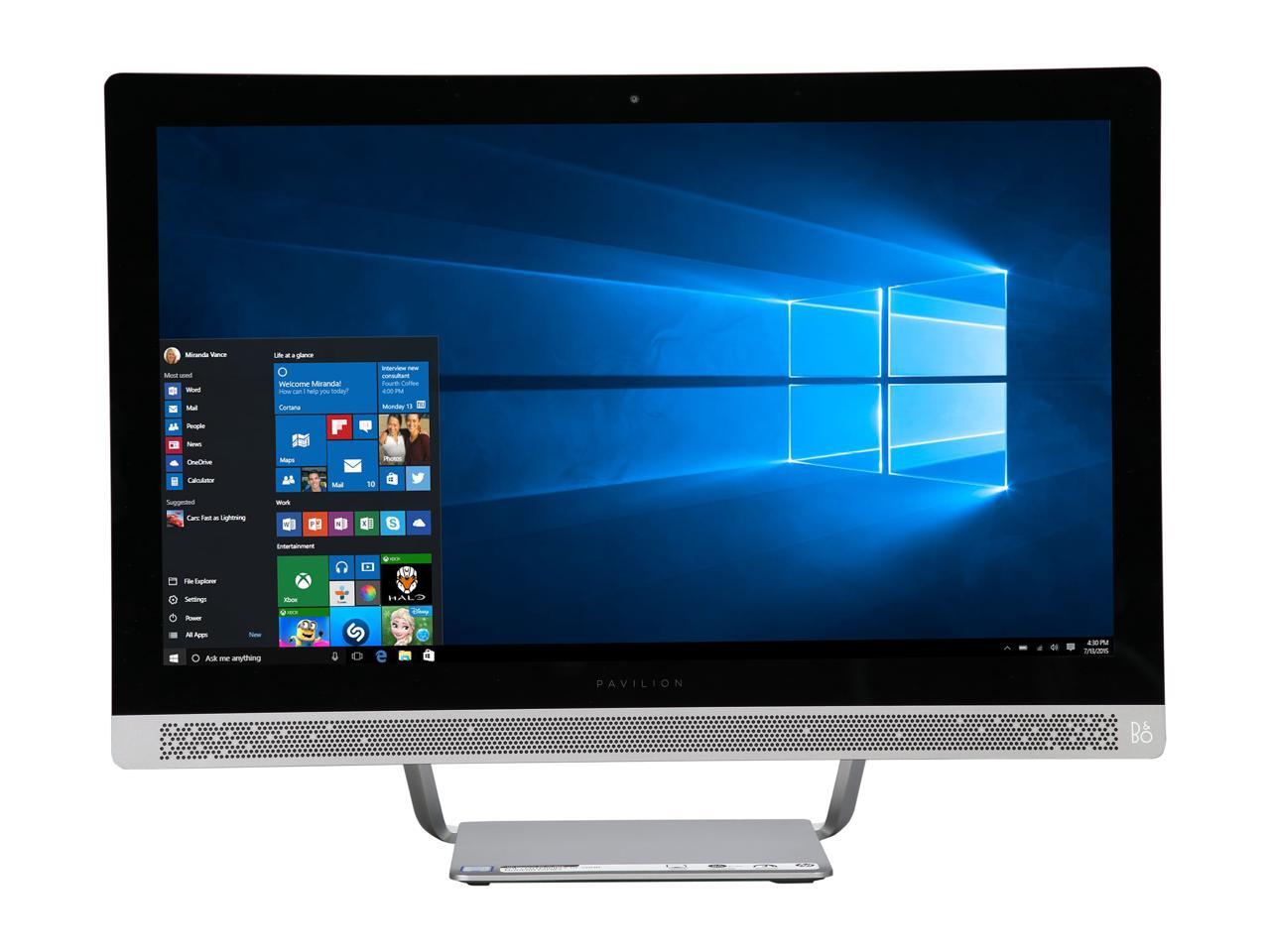 Refurbished: HP All-in-One Computer Pavilion 24-b017c Intel Core i5 ...
