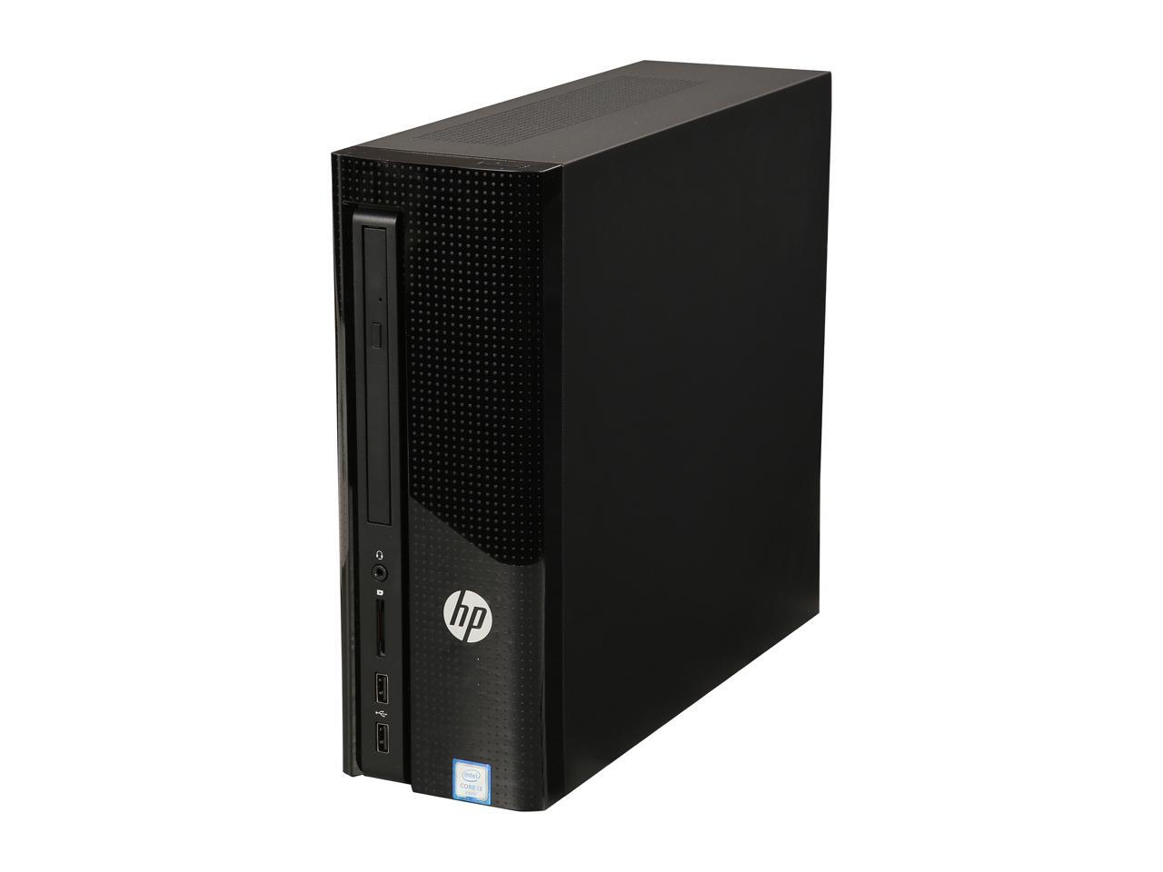 Refurbished: HP Desktop Computer Slimline 260-p009 Intel Core i3-6100T 8GB DDR4 1TB HDD Windows ...