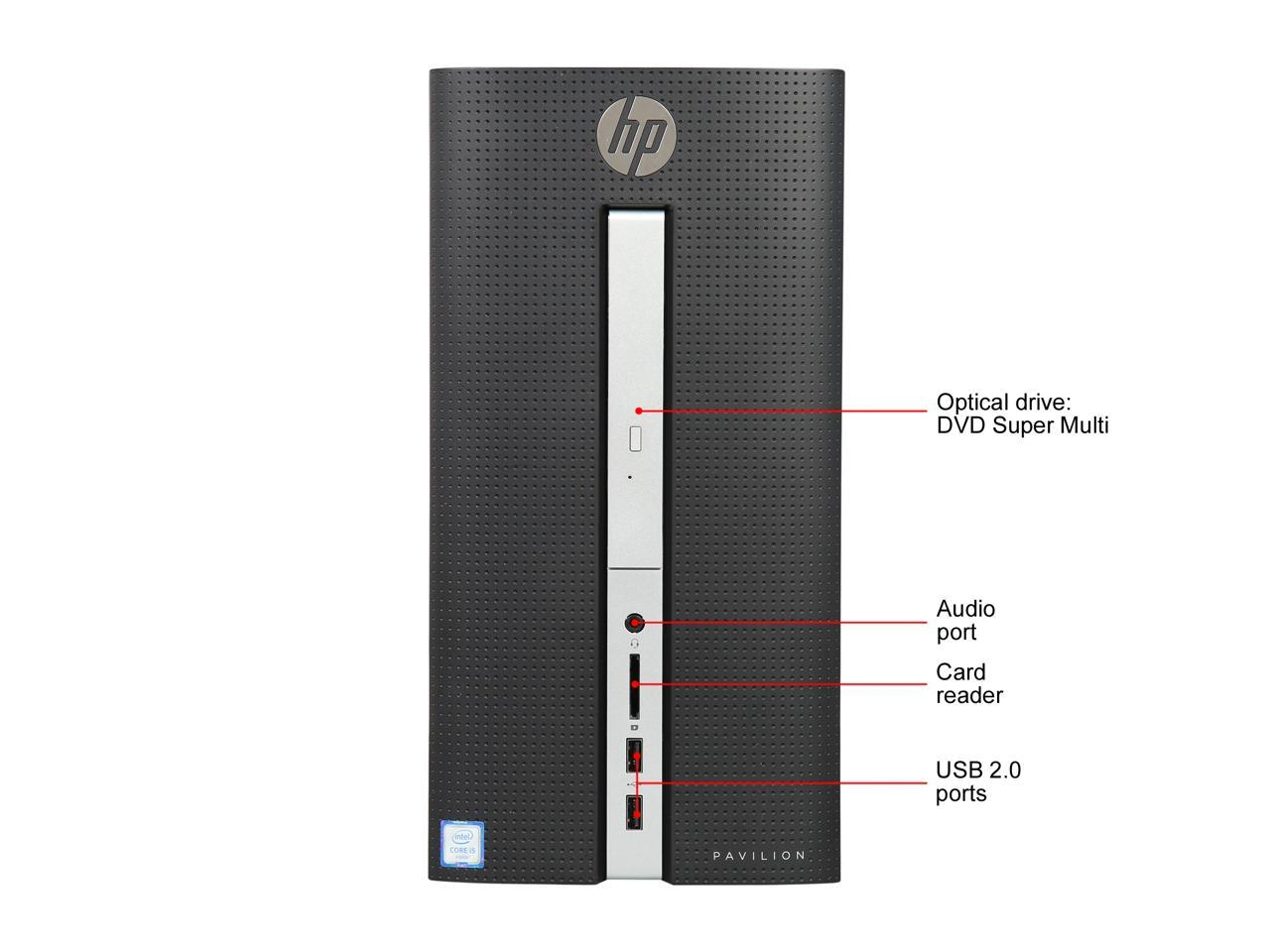 Refurbished: HP Desktop PC Pavilion 510-P117c Intel Core i5-6400T 12GB ...