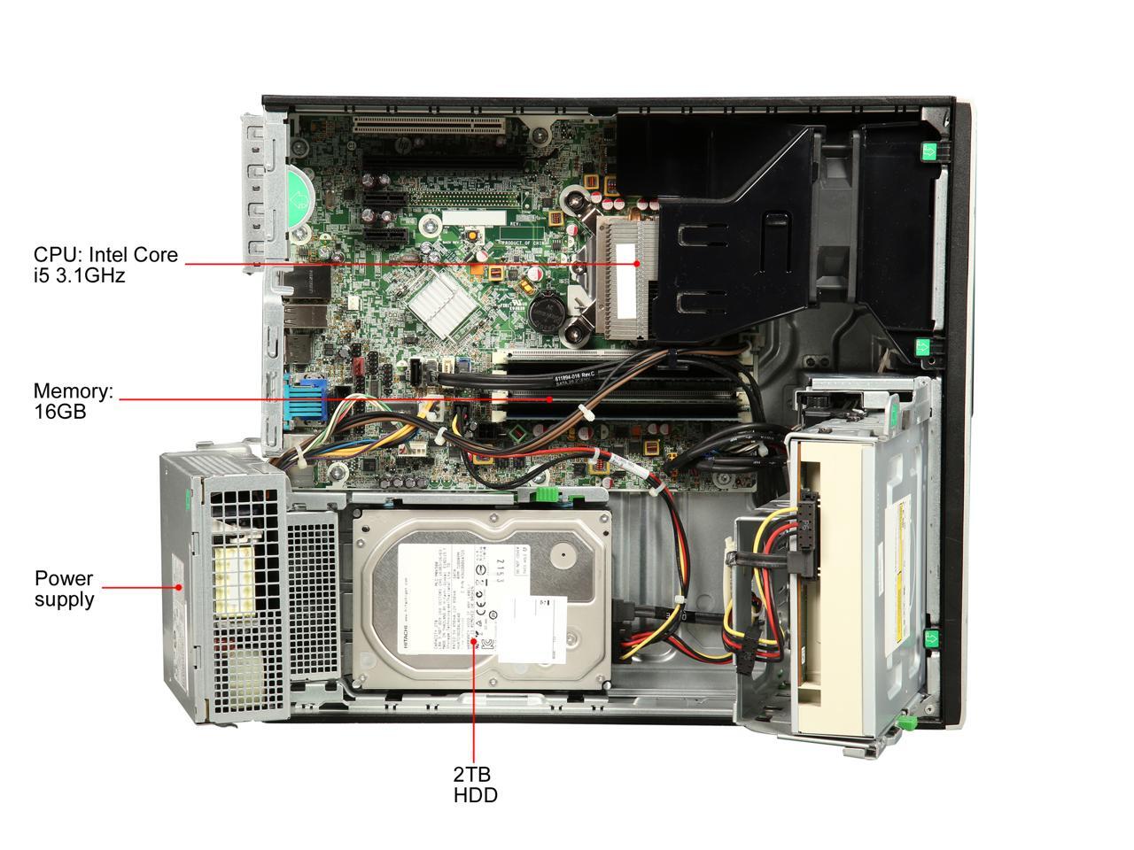 Refurbished: HP Compaq Desktop Computer 6200 Pro Intel Core i5 3.10GHz ...