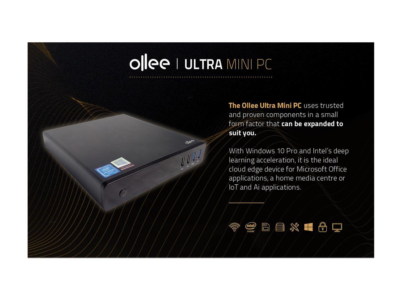 Ollee Ultra Mini Smart Cloud PC MAPMG128 Celeron N3350 (up to 2.4 GHz ...