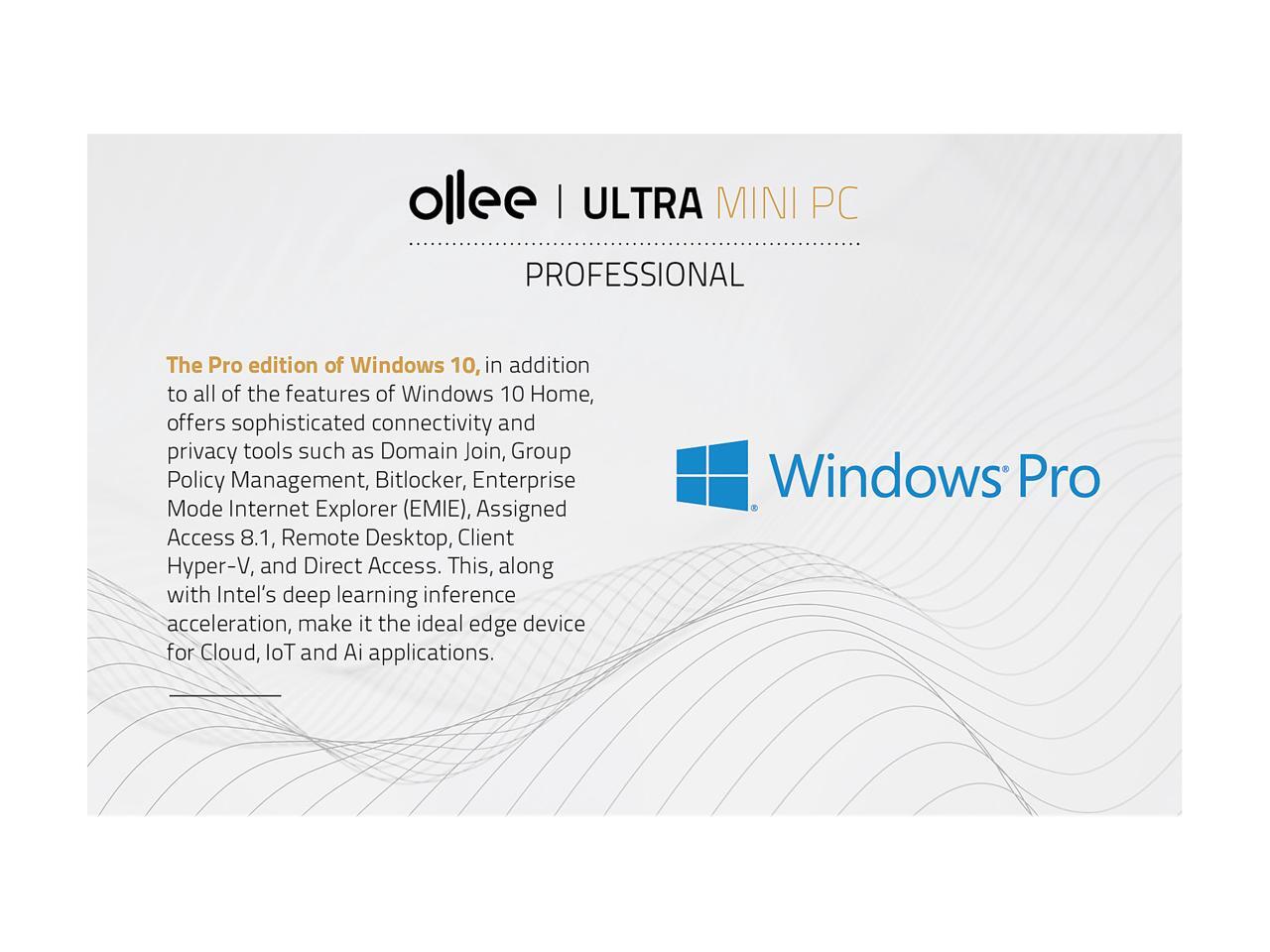 Ollee Ultra Mini Smart Cloud PC MAPMG128 Celeron N3350 (up to 2.4 GHz ...