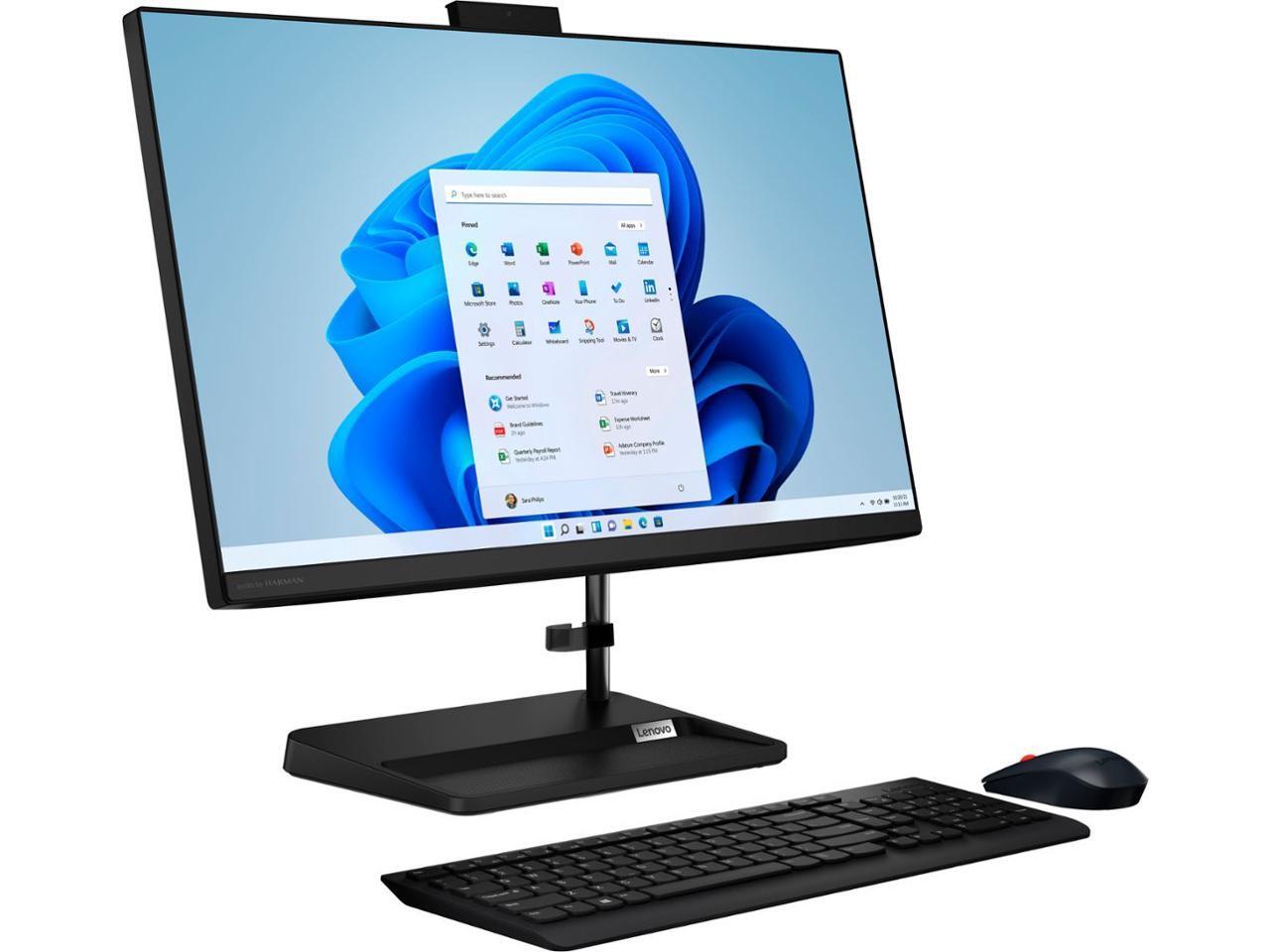 Lenovo - IdeaCentre AIO 3 AMD 24" All-In-One - AMD Ryzen 5 5500U - 8GB ...