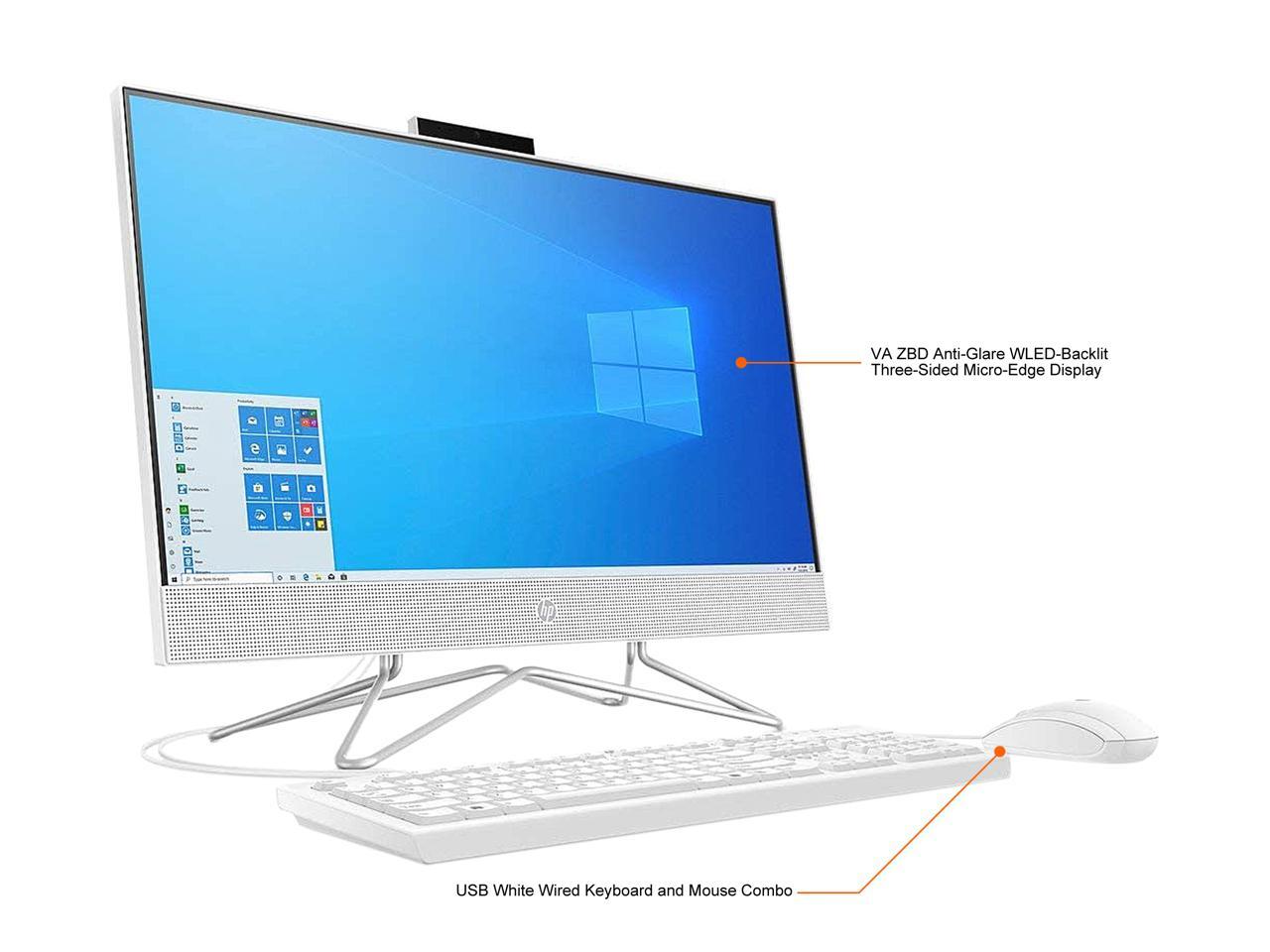 Refurbished: HP All-in-One Computer (Factory Recertified) 24-dd0017c ...