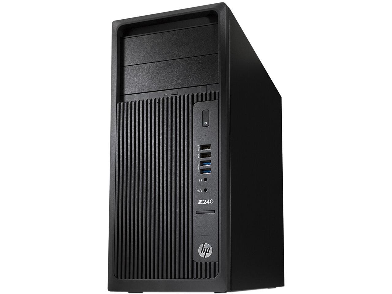 Refurbished: HP Desktop Computer Z240 Intel Core i7 7th Gen 7700 (3 ...