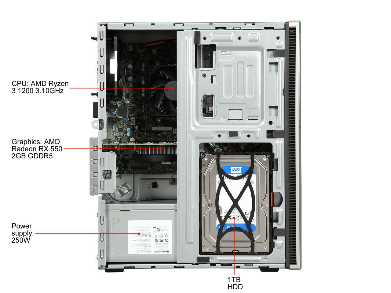 Lenovo Gaming Desktop IdeaCentre 720-18ASU (90H1002QUS) AMD Ryzen 3 ...