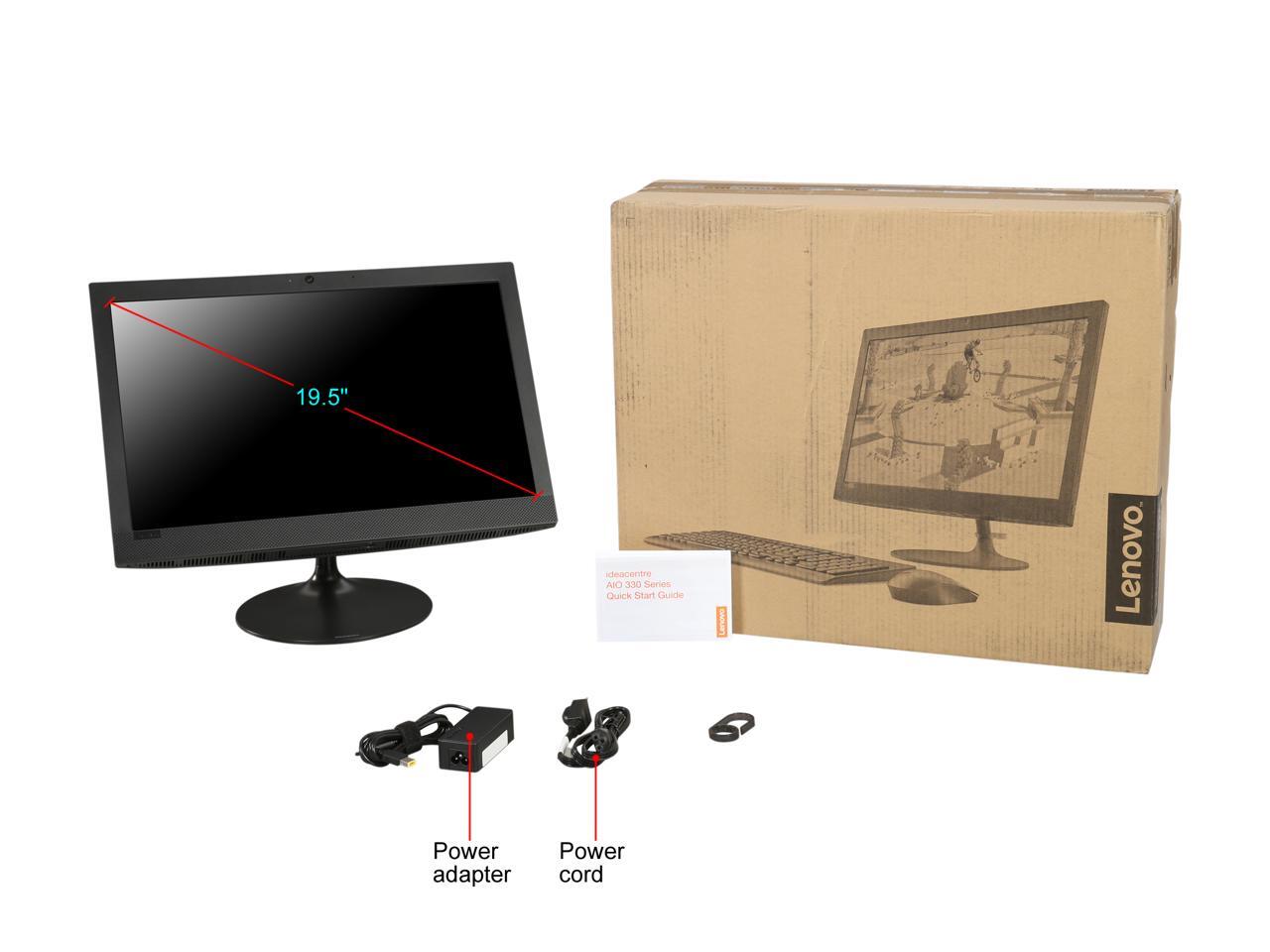 Lenovo All-in-One Computer F0D8001LUS E Series E2-9000 (1.80GHz) 4GB ...