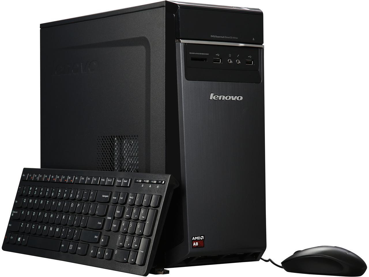 Lenovo Desktop Computer H50-55 AMD A8-8650 8GB DDR3 1TB HDD Windows 10 ...