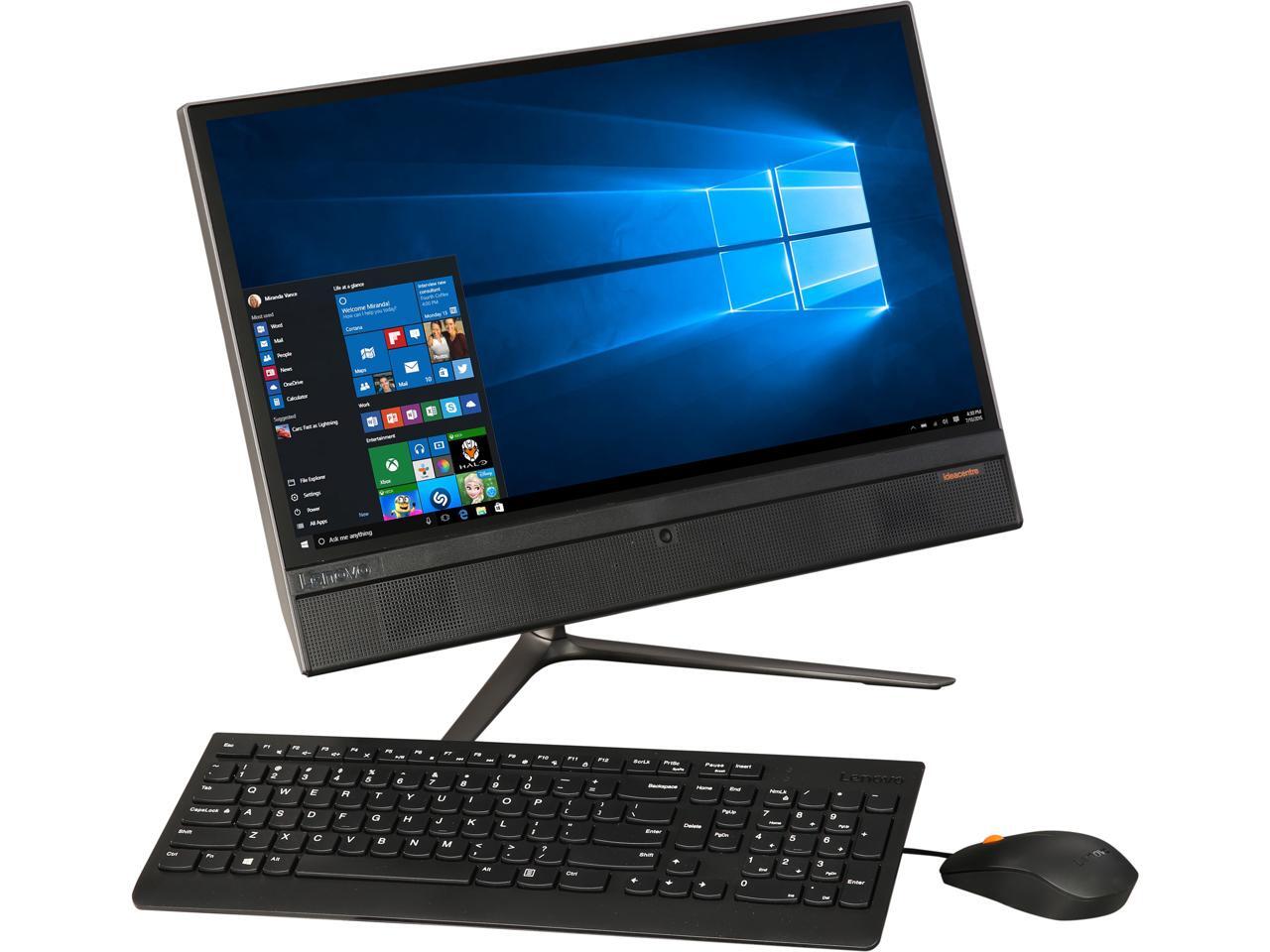Lenovo All-in-One Computer IdeaCentre 510-22ASR AMD E2-9010 4GB DDR4 ...
