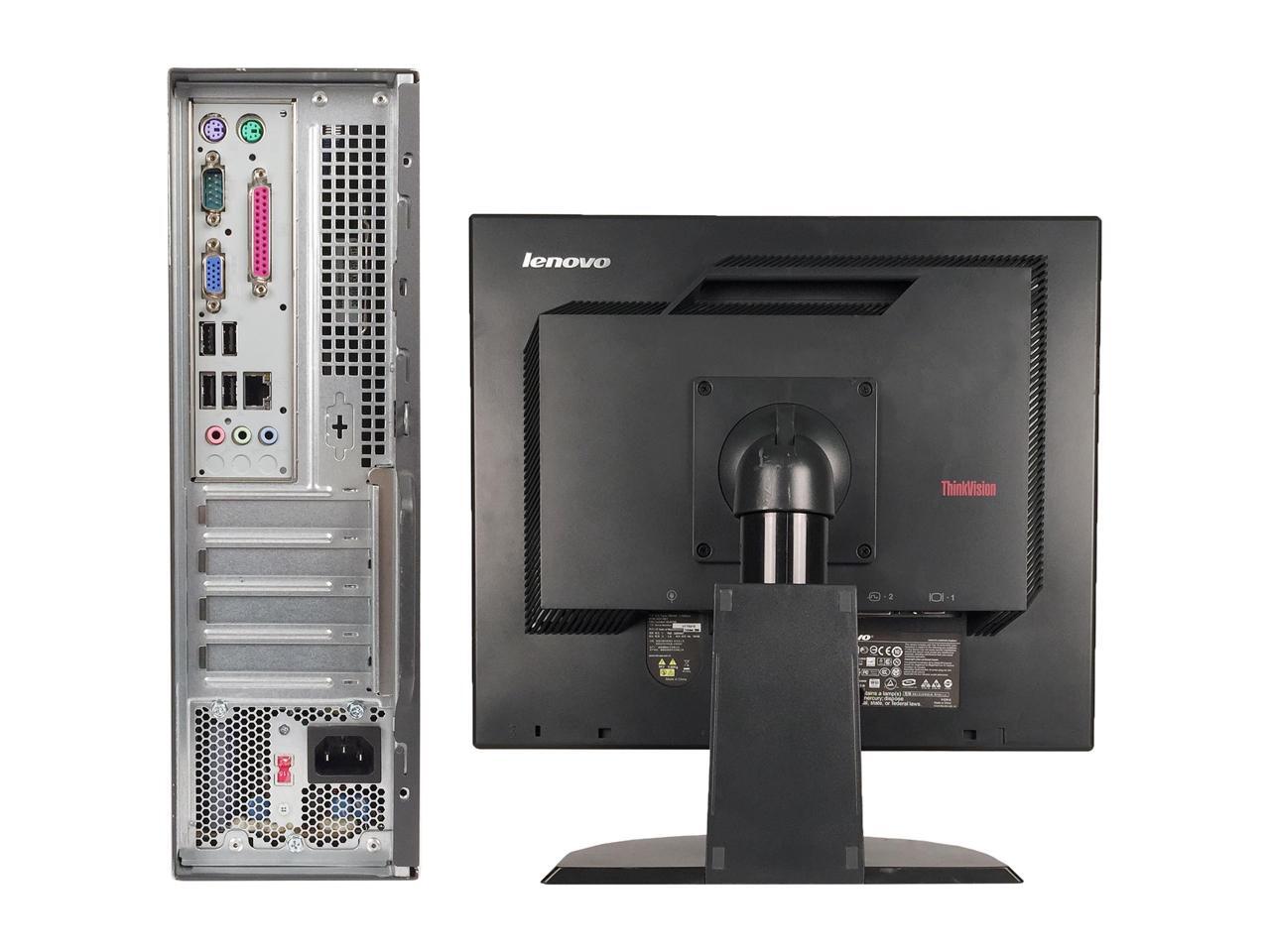 Refurbished: Lenovo Desktop Computer ThinkCentre M57-SFF + 17" LCD ...