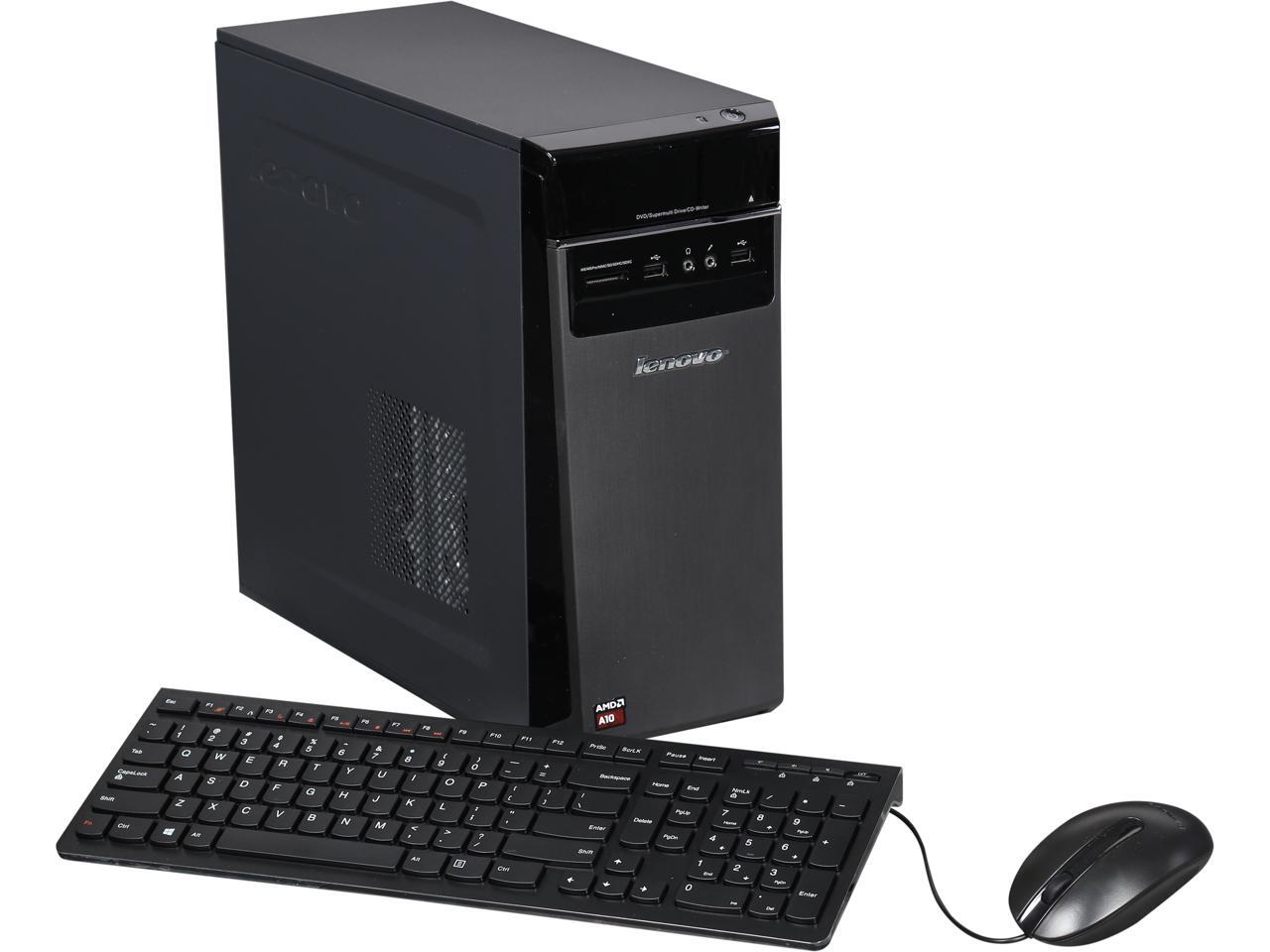 Lenovo Desktop PC H50-55 (90BG001YUS) AMD A10-7800 12GB DDR3 2TB HDD ...