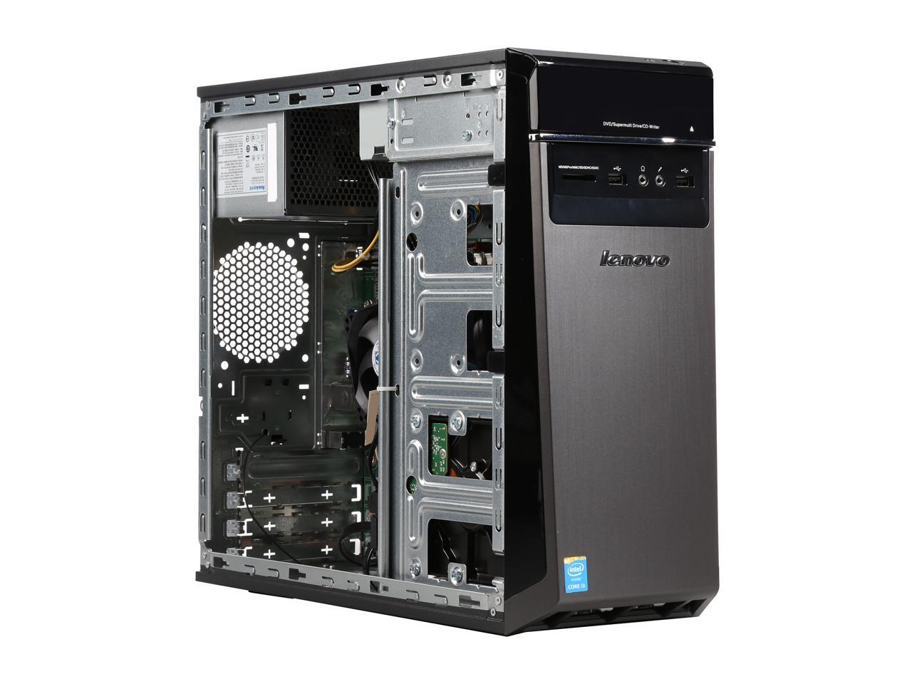 Open Box: Lenovo Desktop Computer H50-50 (90B700ENUS) Intel Core i3 ...